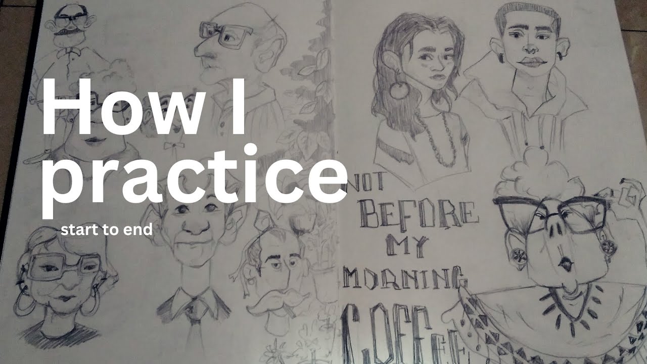 How I make practicing easy and addictive/ draw with me - YouTube