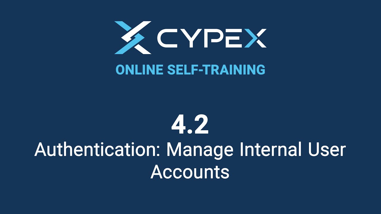4.2 CYPEX Authentication Section - Manage Internal User Accounts | CYBERTEC PostgreSQL Rapid App ...