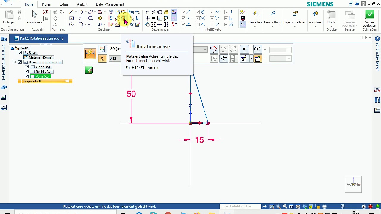 Solid Edge ST10 - Der gerade Kegel - YouTube
