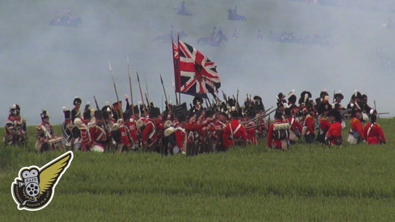 Waterloo 200: Black Watch Highland Reenactment - YouTube