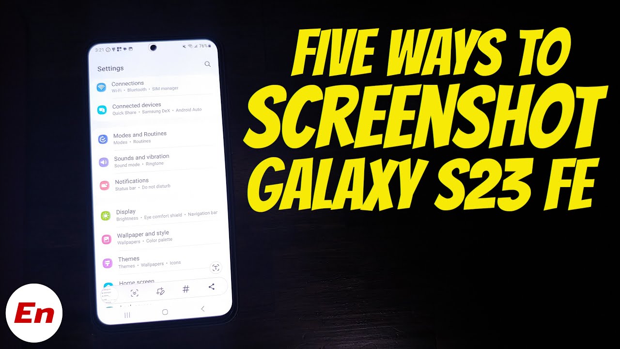 FIVE Ways To Take a Screenshot on Samsung Galaxy S23 FE With Scrolling Screenshot! - YouTube