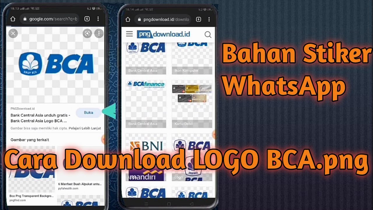 Cara Download LOGO BCA.png | Bahan stiker Bank | Sangat Mudah - YouTube