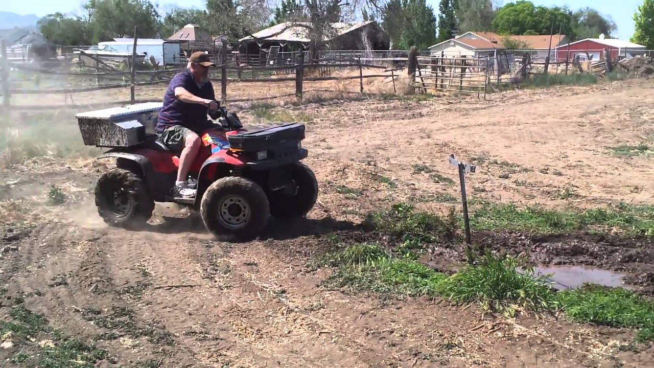 Backyard redneck mud hole fun - YouTube