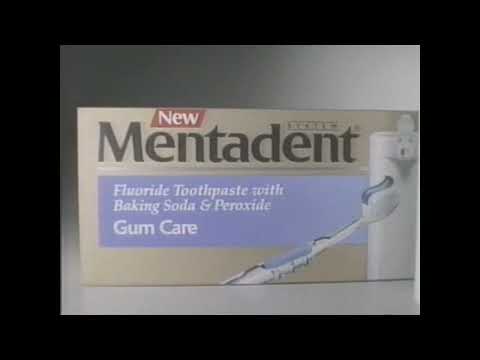 1996 Mentadent Gum Care Toothpaste Commercial