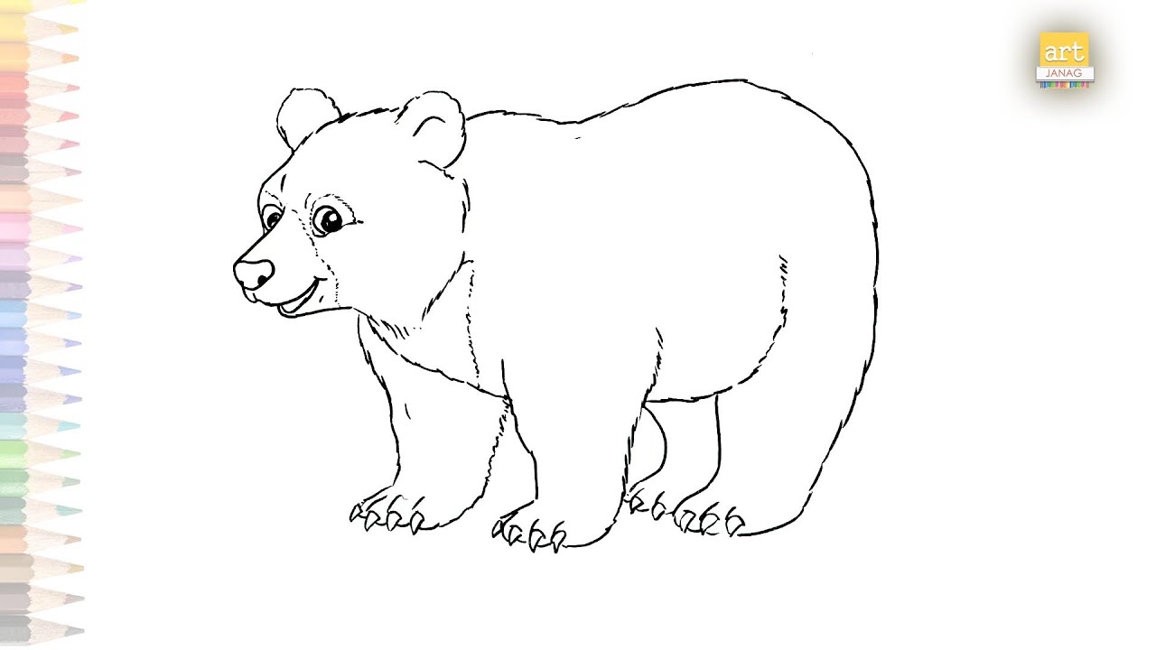 Bear Outline Sketch Easy Bear Drawing Easy Drawing Tutorials Bear Outline Sketch Easy Bear Drawing Easy Drawing Tutorials