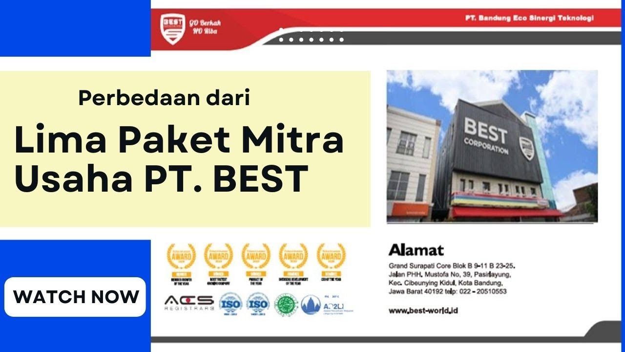 Perbedaan 5 Paket Mitra Usaha PT. BEST. - YouTube