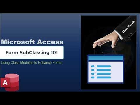 Microsoft Access Form SubClassing 101 - YouTube