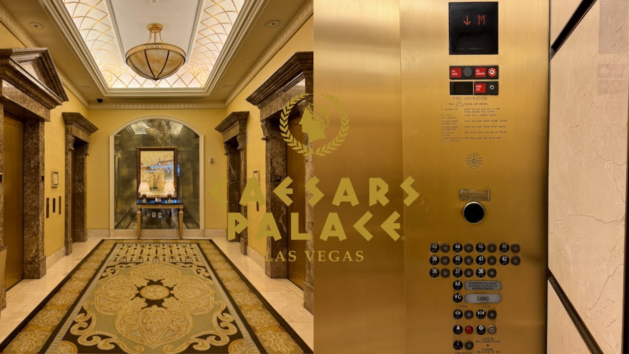 Awesome Mitsubishi Traction High Rise Elevators - Caesars Palace Augustus Tower in Las Vegas, NV ...