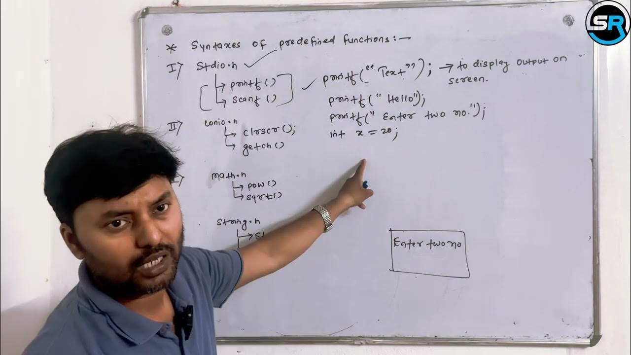 SYNTAX IN C PART-1 - YouTube