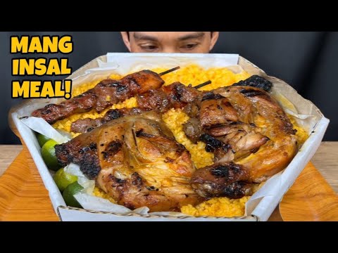 Mang INASAL Mukbang Asmr | Filipino Smoked Chicken and Pork Mukbang ...