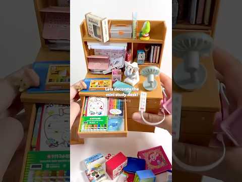 Lets decorate mini study desk!! #mini #organize #school #satisfying