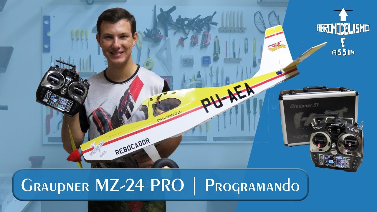 Programando um aeromodelo | Rádio Graupner MZ-24 Pro (4/6) - YouTube