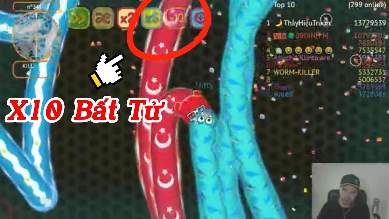 Wormate.io #66 : Thầy có X10 Bất Tử Bị AE Săn Cực Gắt - YouTube