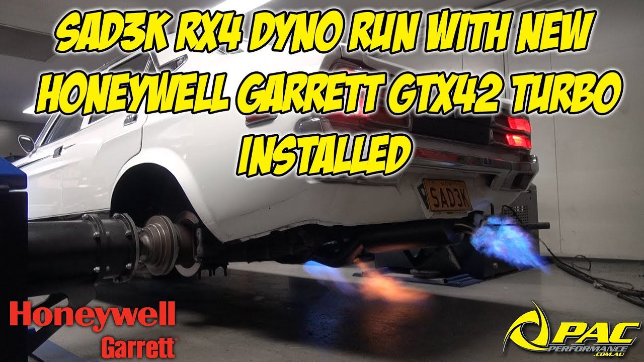 PAC PERFORMANCE - JAY'S 'SAD3K' RX4 SEDAN DYNO RUN - YouTube
