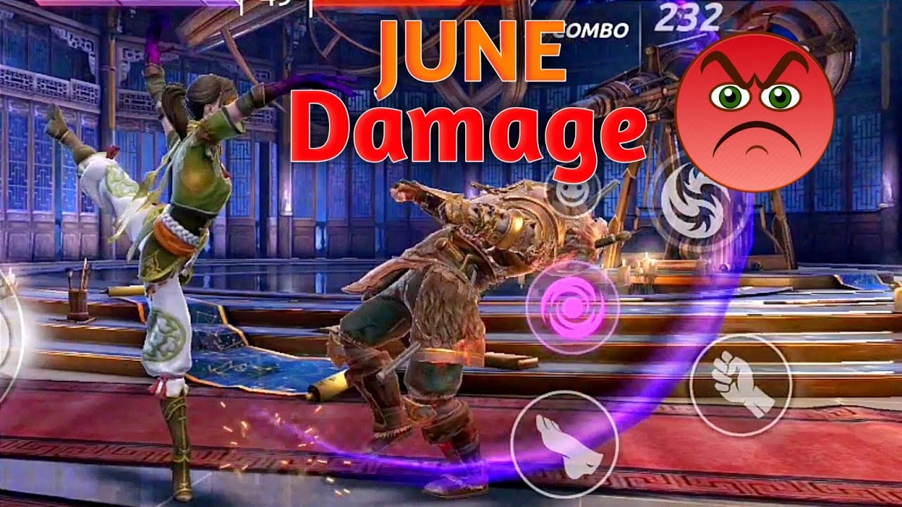 The New Hero June Damage 😱🙀 Is So Crazy Op In Shadow fight 4 arena ...