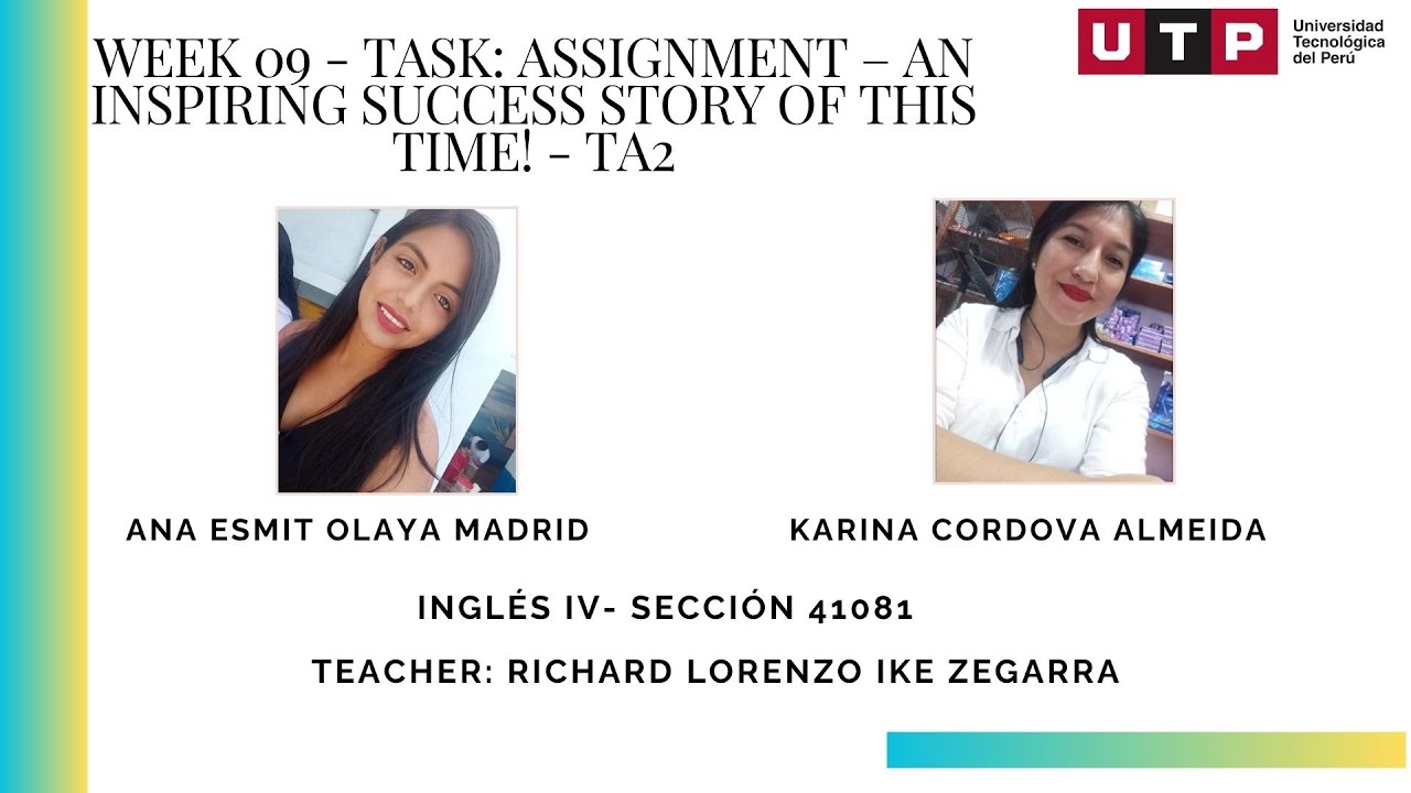🔴 (AC-S09) Week 09 - Task: Assignment – An inspiring success story of ...