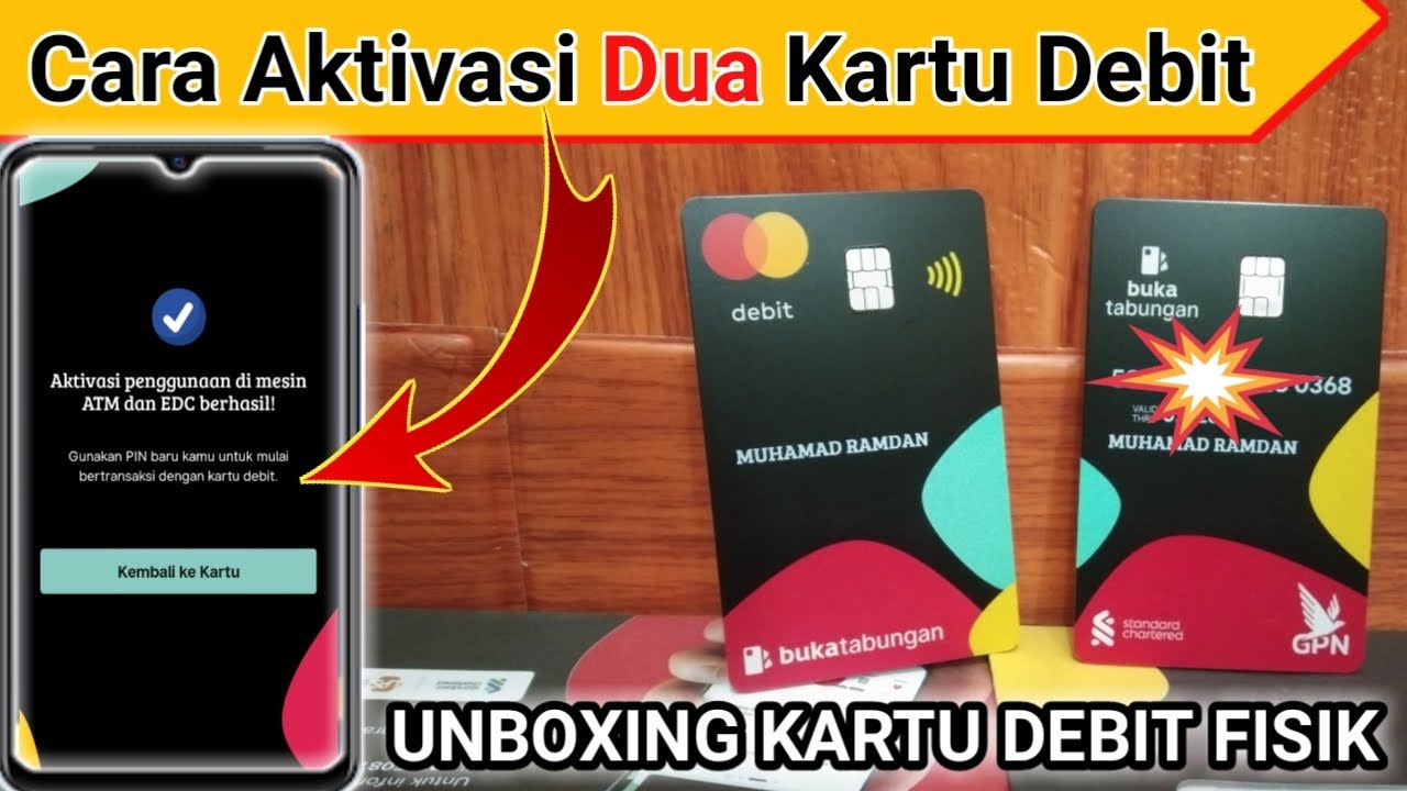UNBOXING KARTU DEBIT FISIK GPN BUKATABUNGAN DAN CARA AKTIVASINYA - YouTube