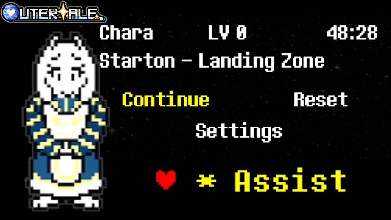 How To Start LV 0 TRUE PACIFIST Run in PS!Outertale (Part 4) - YouTube