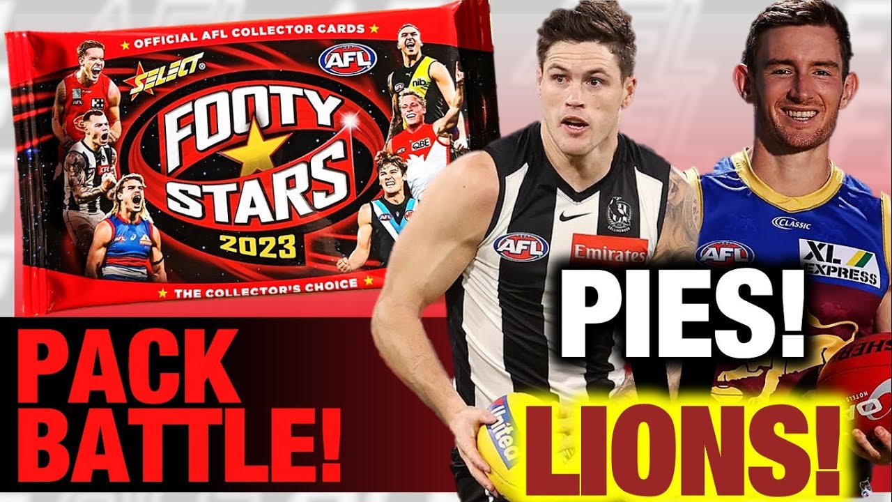 AFL Footy Stars 2023 Grand Final Footy Card Battle! Pies vs. Lions ...