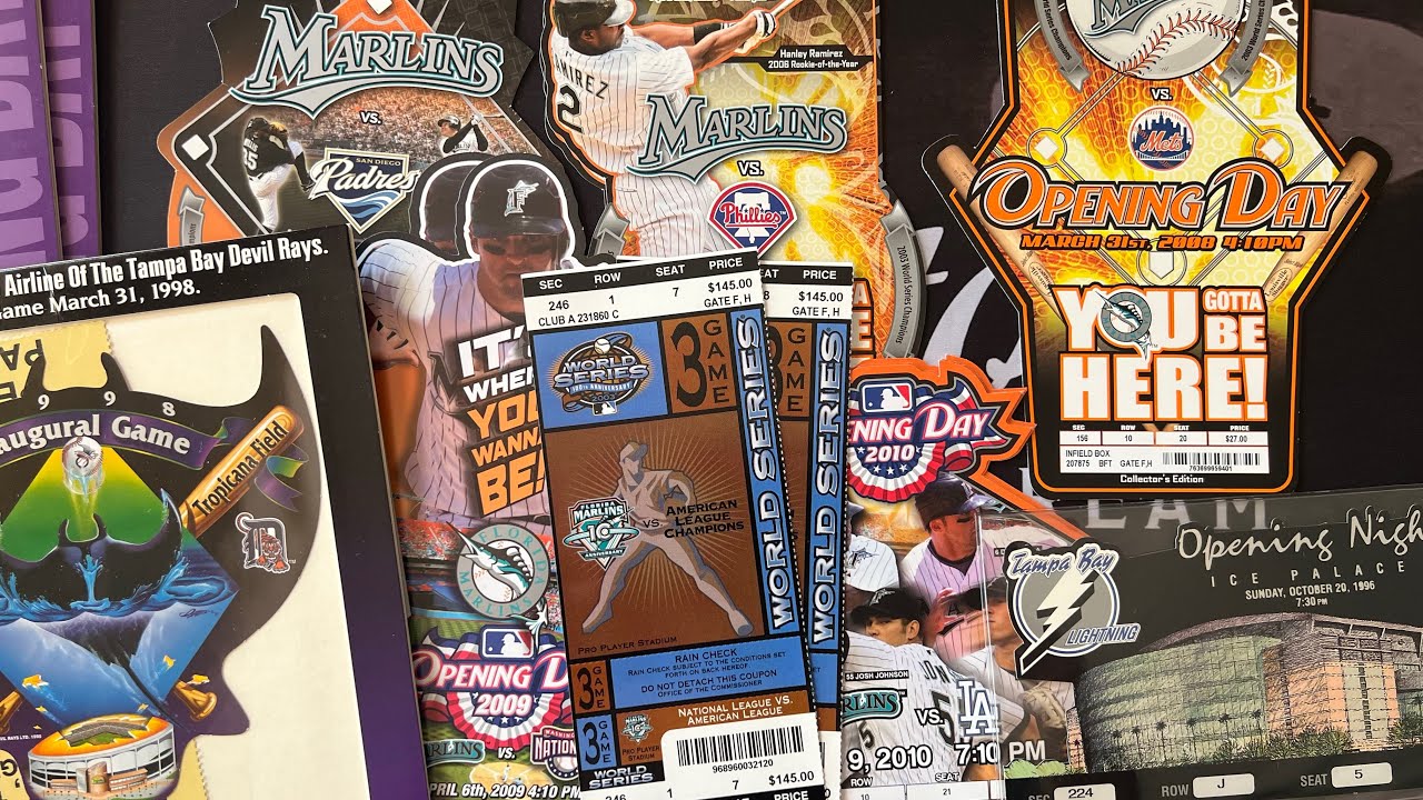 My Sports Ticket Collection - Some unique events I attended - YouTube