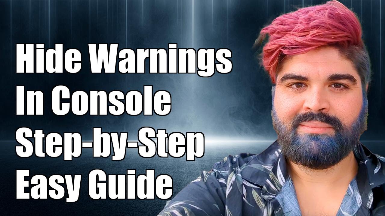 How to Hide Warning Messages in Console: A Step-by-Step Guide - YouTube