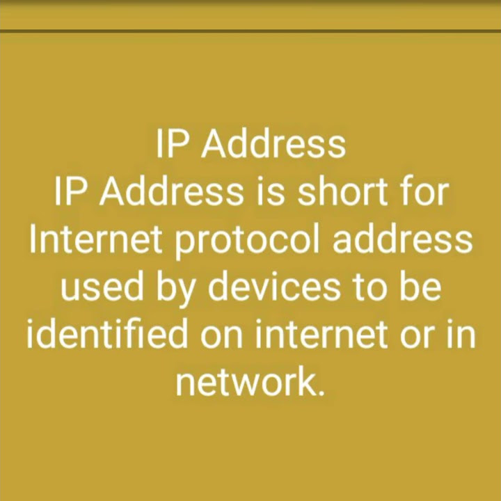 What is IP address | IP address definition - YouTube