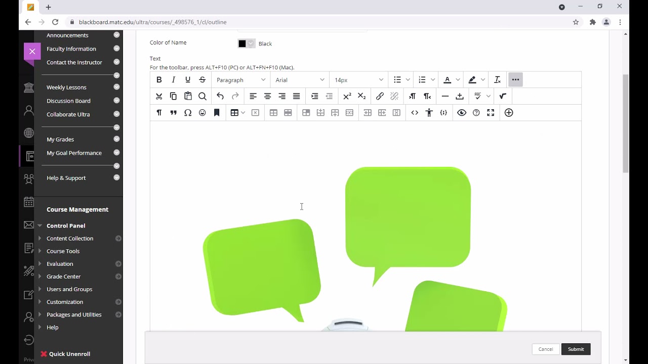 Styling Images in Blackboard's New Content Editor - YouTube