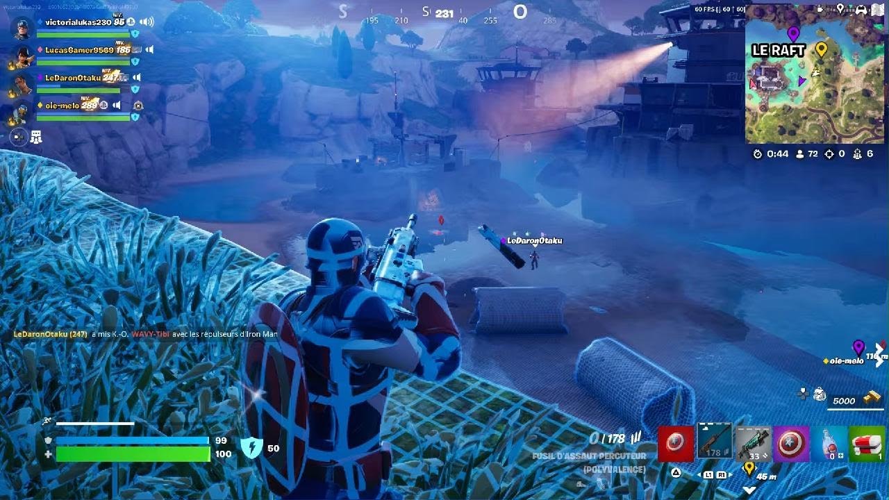 Partie fortnite avec Ledaronotaku - YouTube