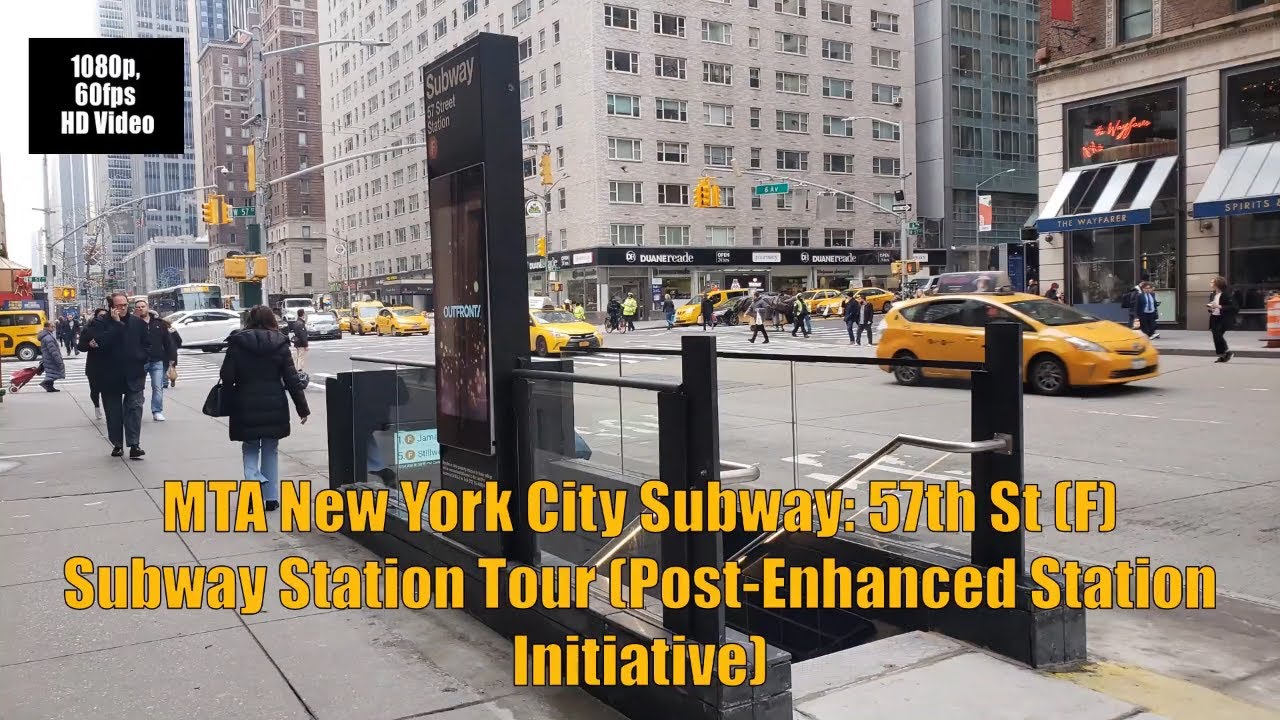 MTA New York City Subway: 57th St (F) Subway Station Tour (Post ...