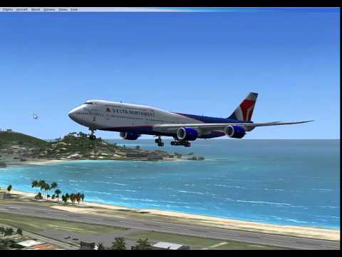 FSX 747 VTOL 200 kt Crosswind - YouTube