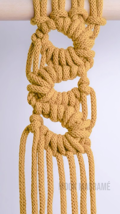 Patrón de círculos en macramé | macramé tutorial circle pattern #tutorialmacramé #macrame - YouTube