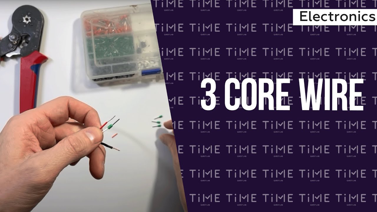 How to make 3 core wire using 2 core wire with shield - YouTube