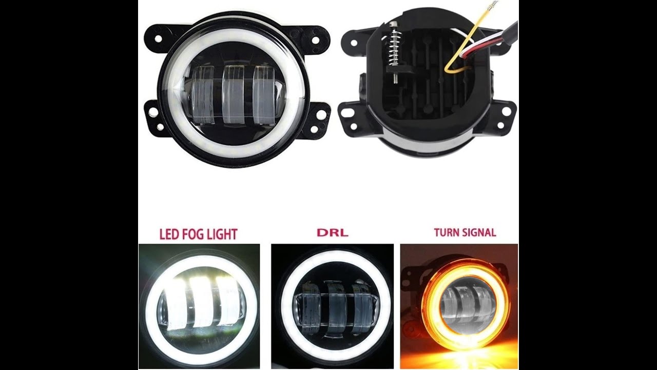 Round DRL 3Led Ring for Car #AutoPearlAutomotives - YouTube