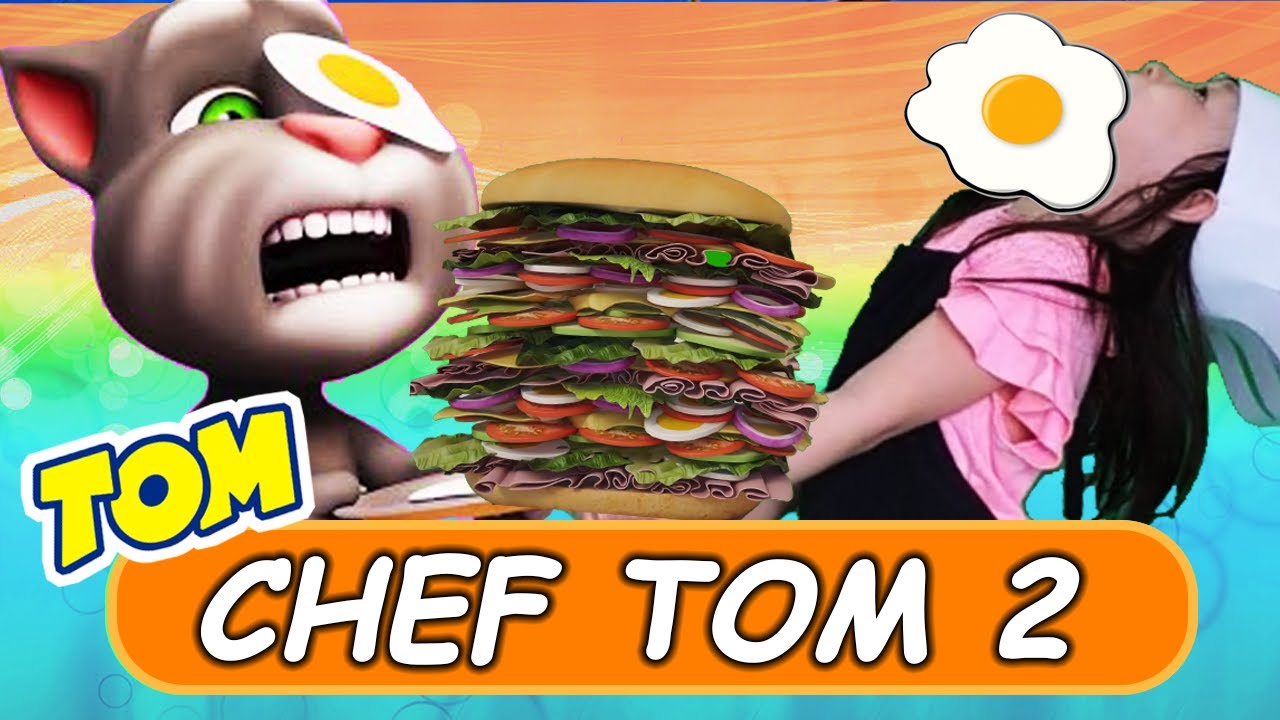 Talking Tom Friends in REAL LIFE - 👨🏻‍🍳🍔 Chef Tom vs. Chef Hank Cooking ...