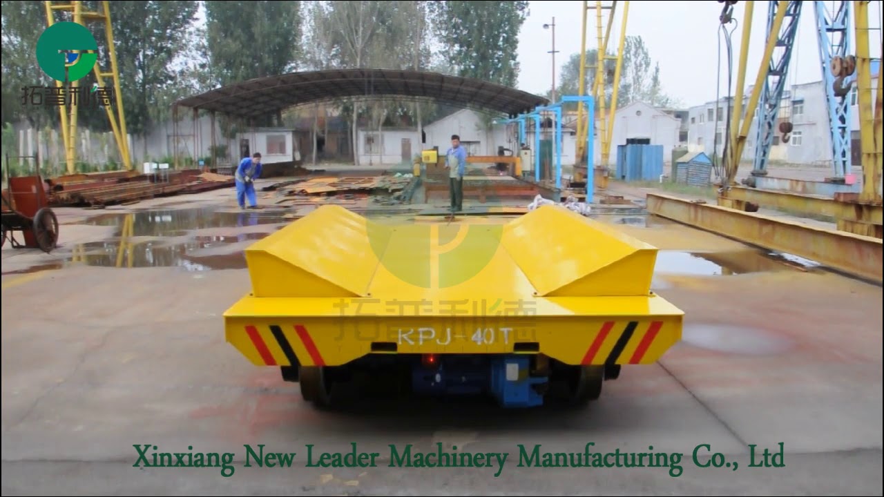 cable winding railway cart-self propelled transport cart - YouTube