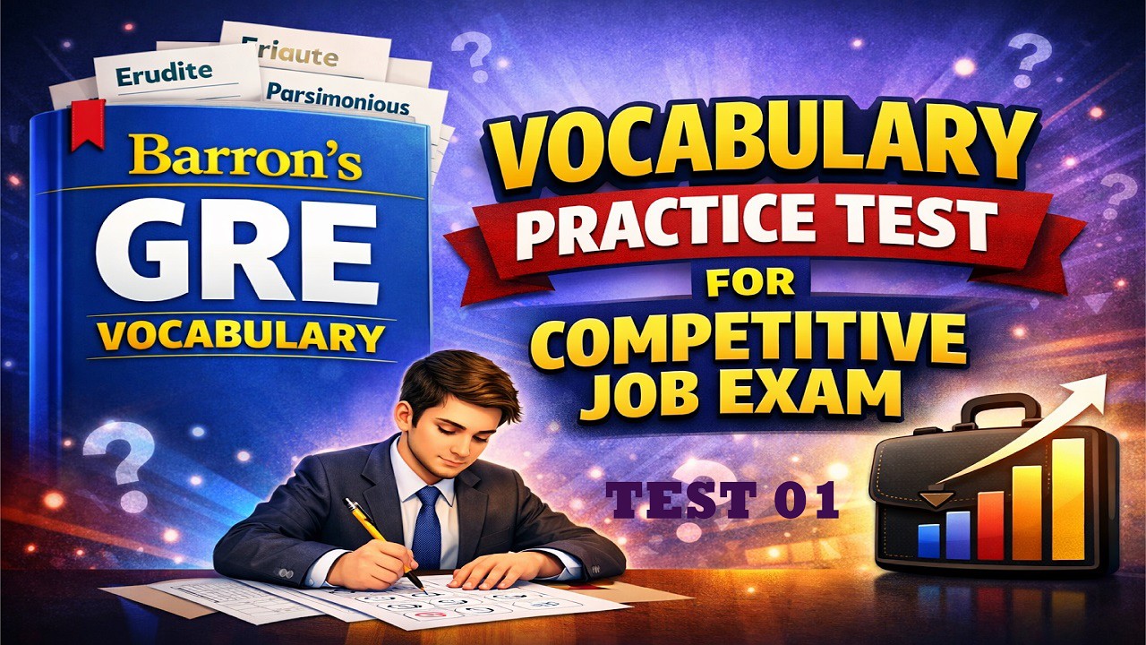 Barron's GRE Vocabulary Practice Test 1 (Barron's GRE) - YouTube