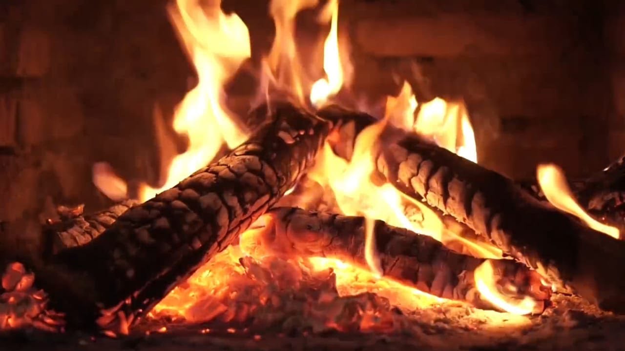 Cozy Fireplace Ambience (No Music) | Crackling Fireplace 4K 🔥 Fireplace ...