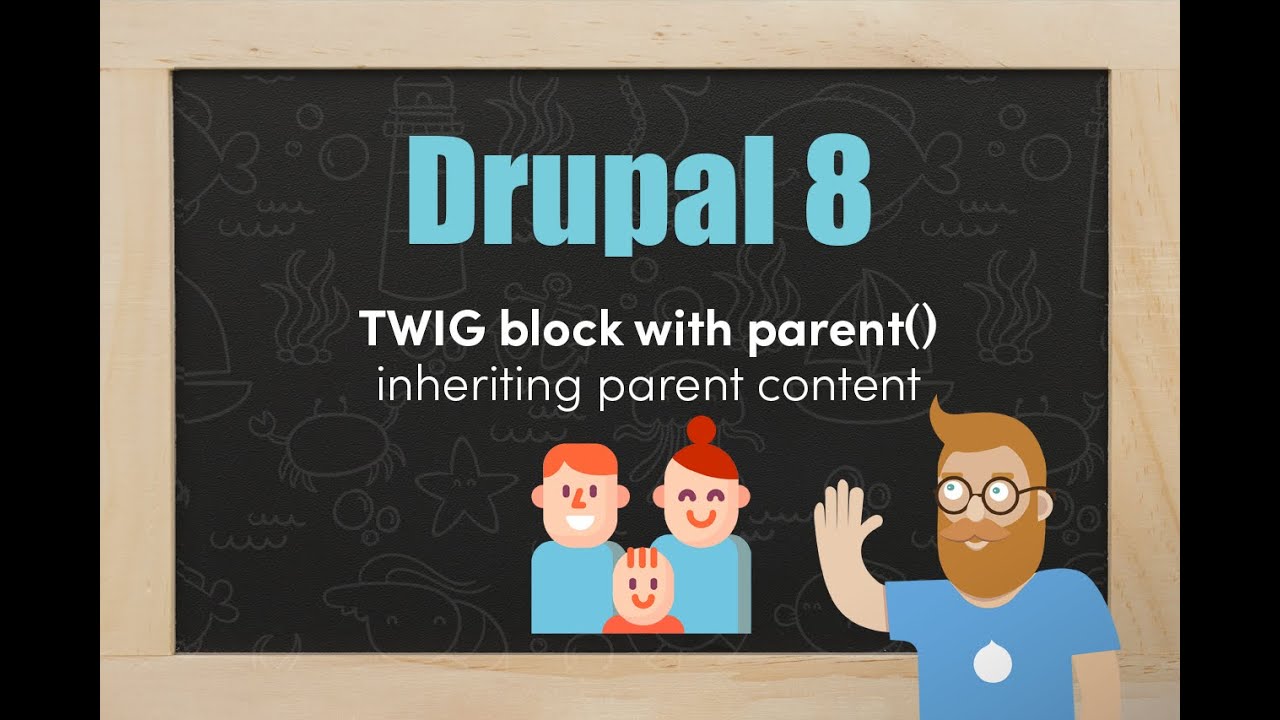 Twig block with the parent() function - YouTube