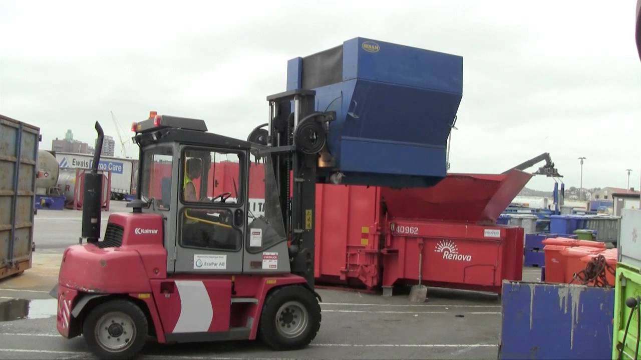 Afvalcontainer Sesam Crepa BV - YouTube