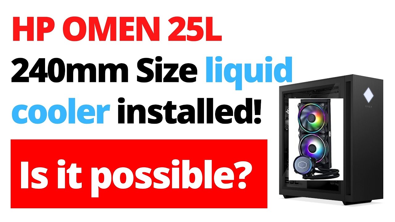My HP OMEN 25L got 240mm liquid cooler installed! - YouTube