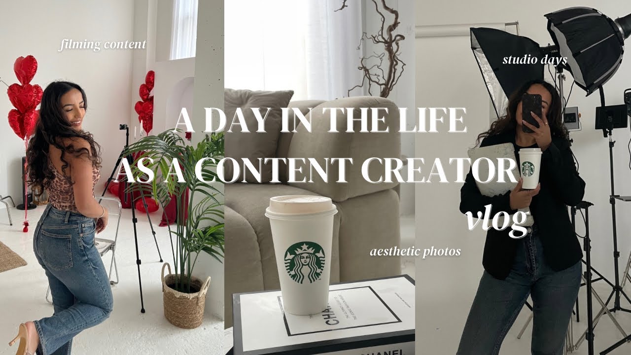 spend a productive day with me as a content creator - YouTube