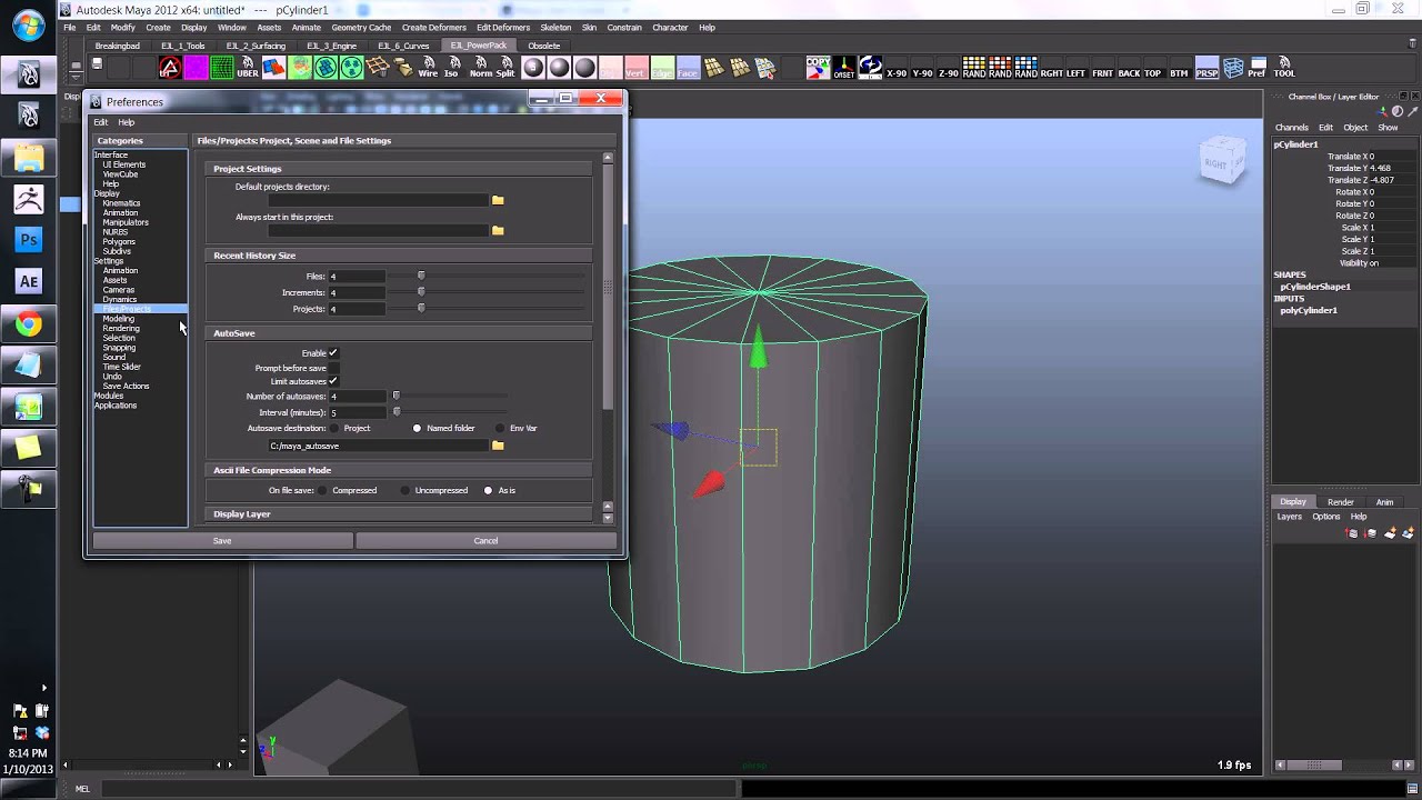Intro to Maya and 3D Modeling - Lecture A: 9/10 - Preferences - YouTube