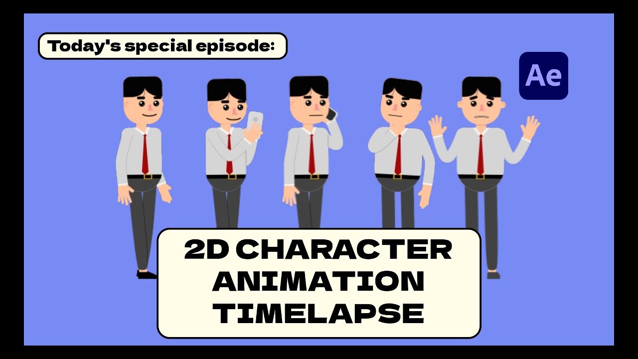 Animating Flat Characters : Speed Process - YouTube