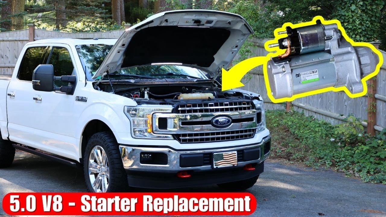 Ford F-150 5.0L Starter Replacement (EASIEST DIY) - YouTube