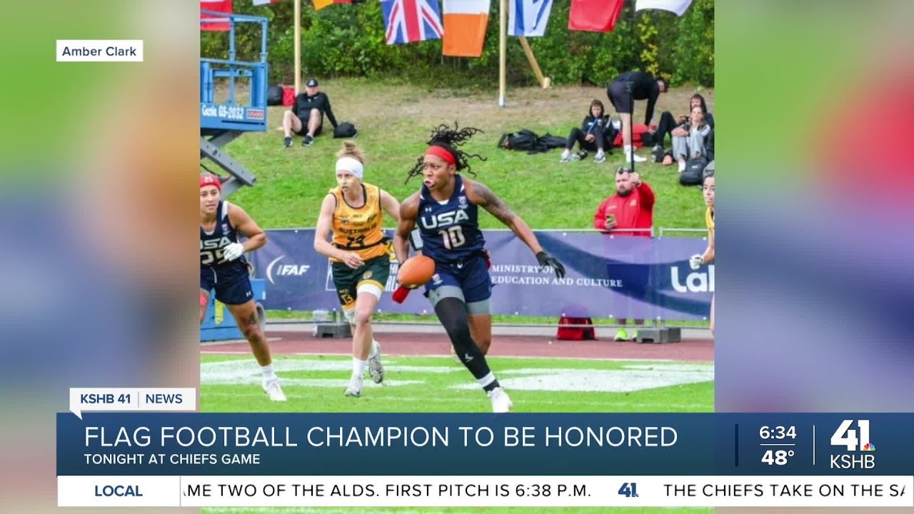Chiefs to honor Amber Clark, teammate for winning flag football world ...