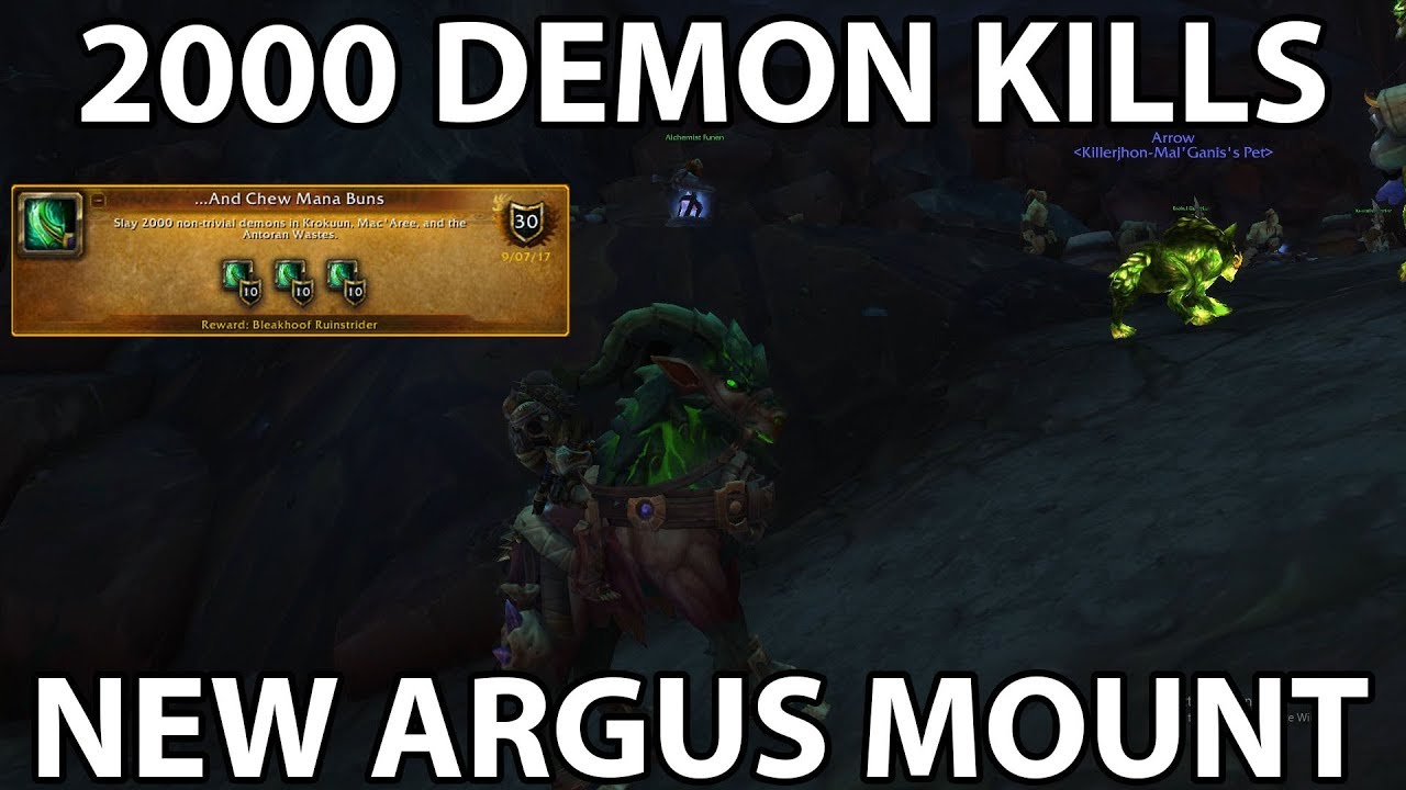 Best Farm Spot For New Bleakhoof Ruinstrider Argus Mount - YouTube