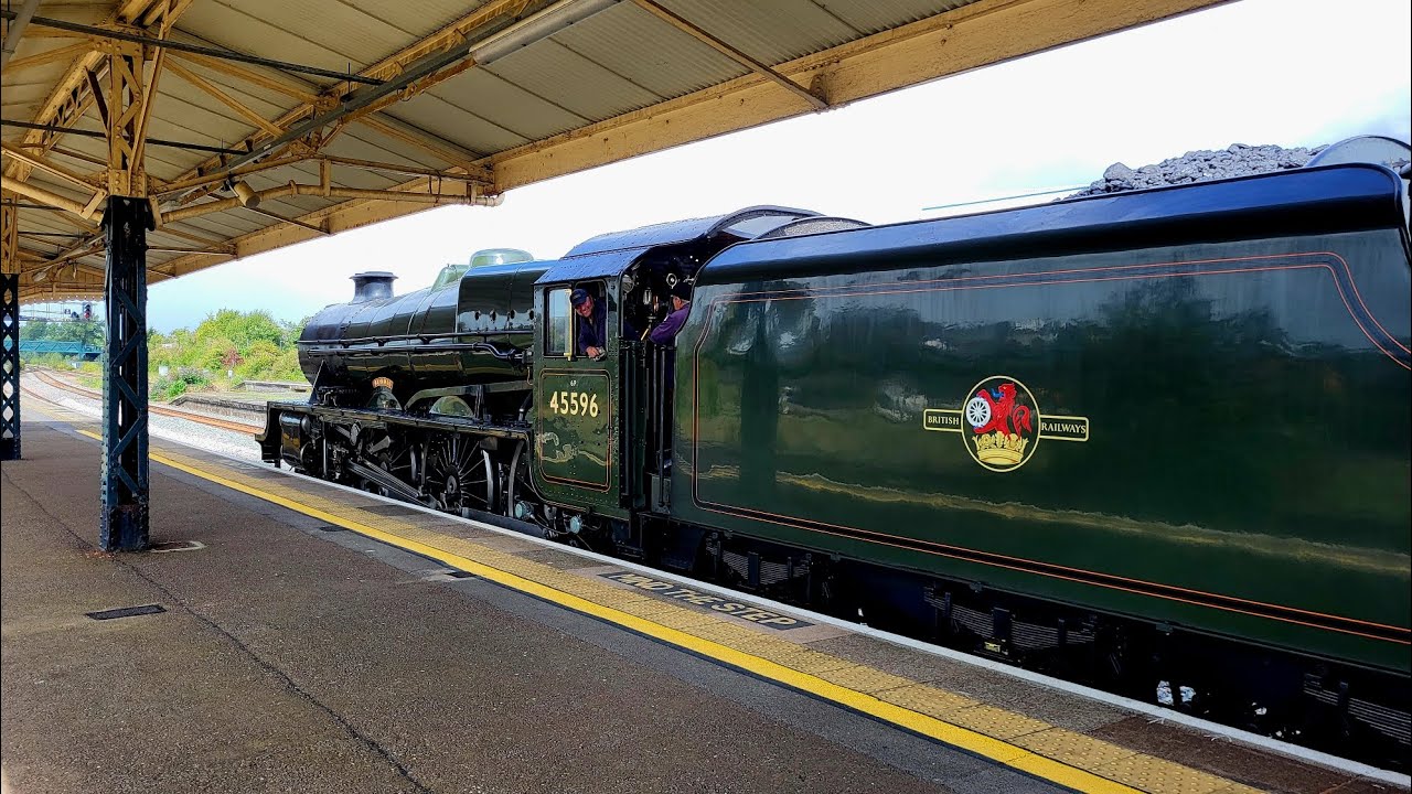 45596 Bahamas - LMS Jubilee Class - Taunton - 12 August 2023 - YouTube