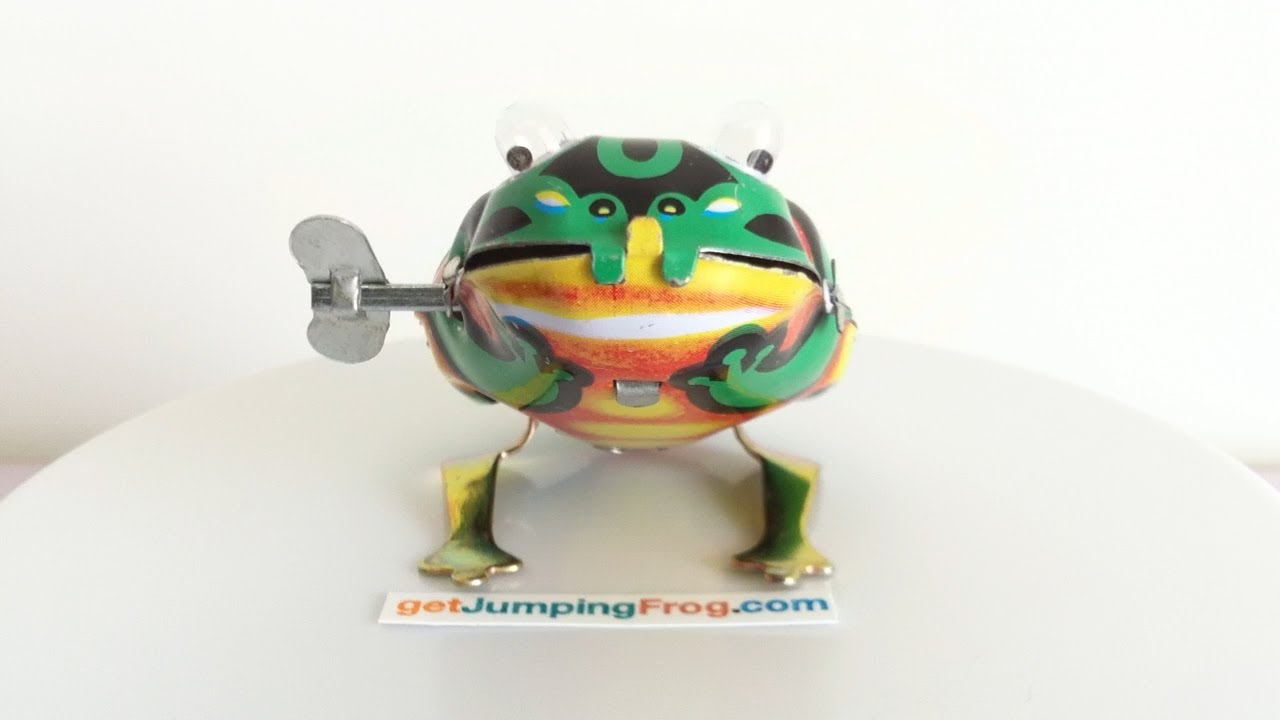 Jumping Frog - Mechanical frog made of steel - YouTube