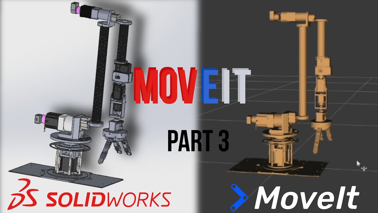 From Solidworks To Urdf And Moveit Part 3 Moveit Setup Youtube