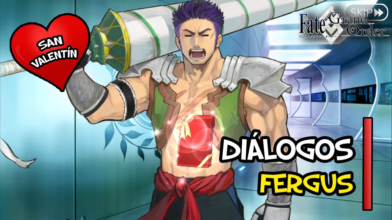[FGO] Fergus mac Róich (Saber) Diálogos San Valentín en Español - YouTube